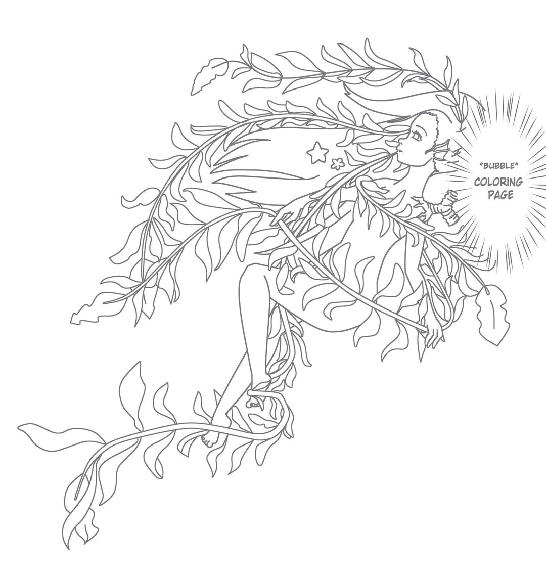 Coloring Page | Bubble | Digital Download | Manga | Comics | Adult ...