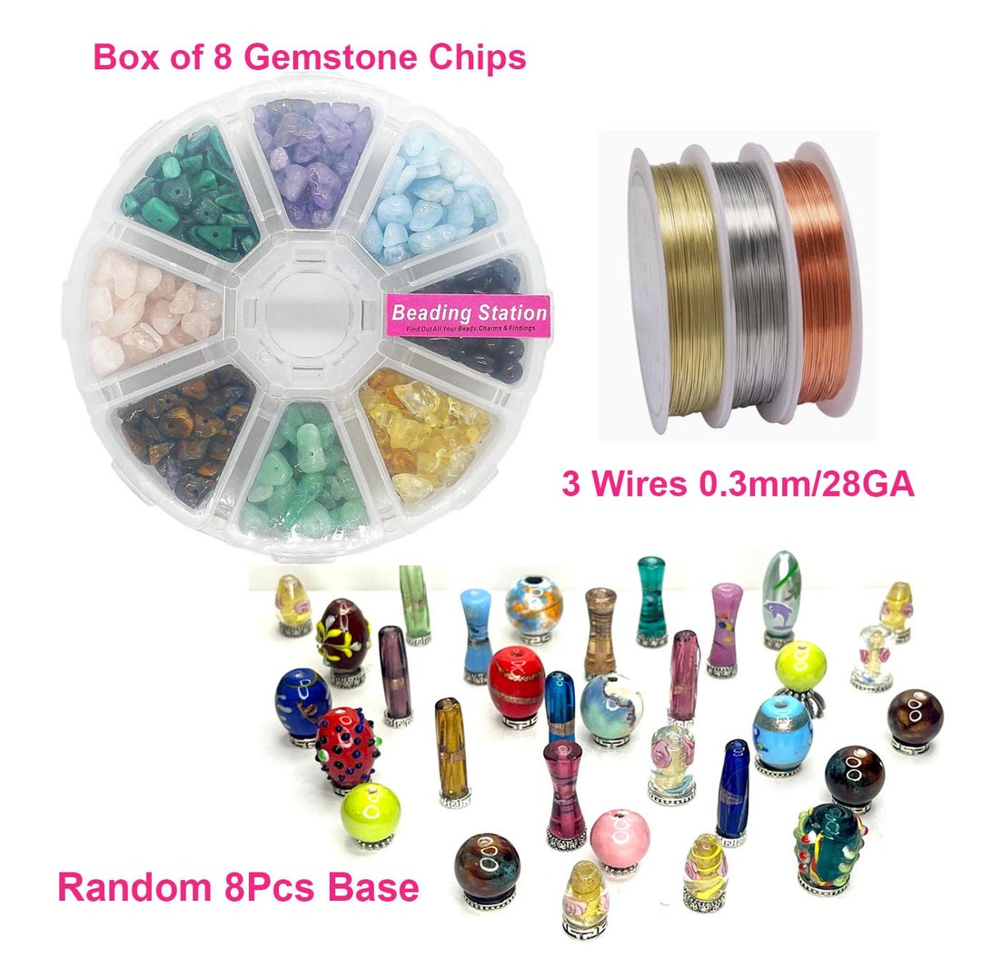Wire Wrapped Tree of Life DIY Kit, Gemstone Chips, Copper Wire - Etsy UK