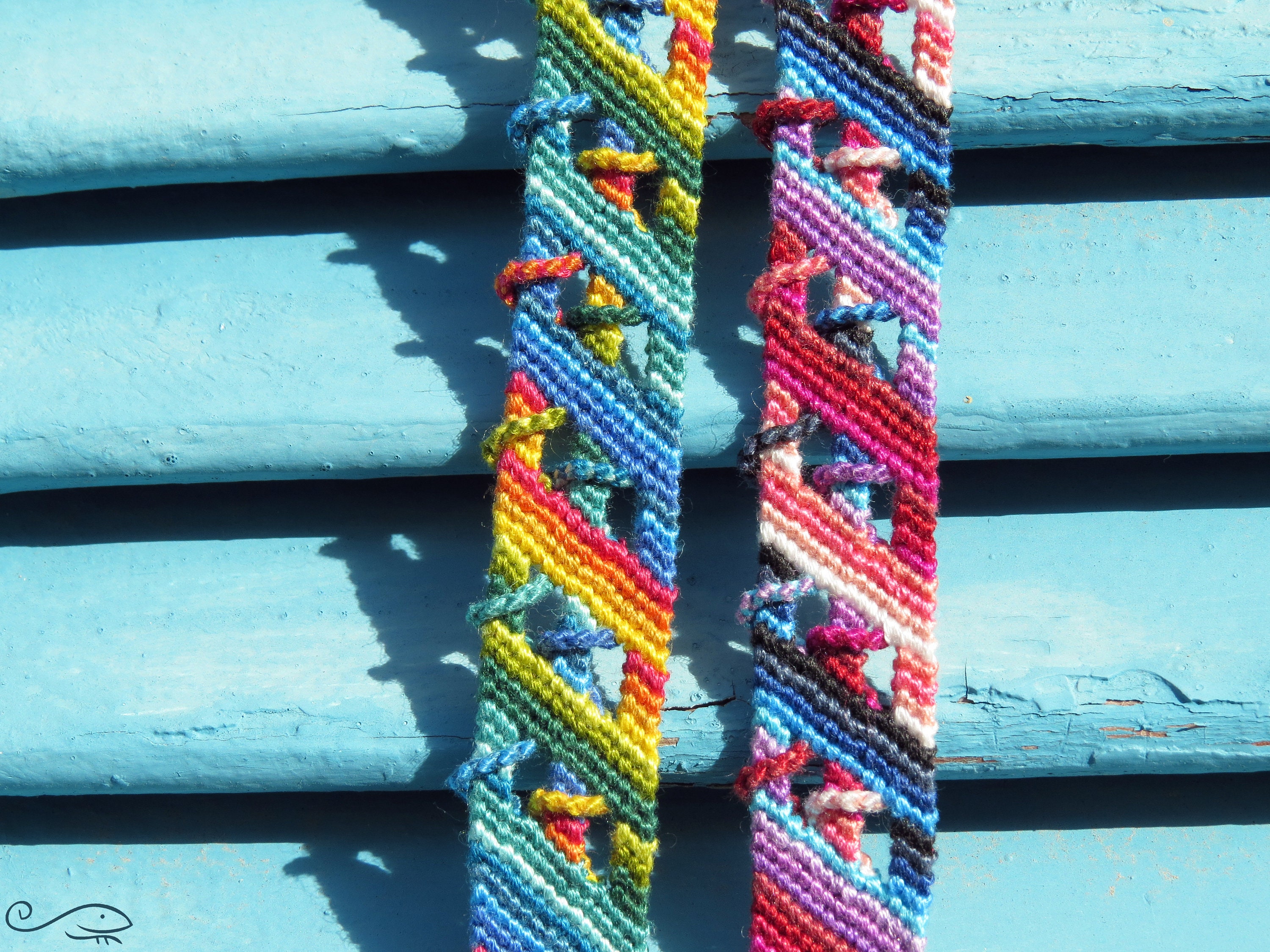 3D Candy Stripes Friendship Bracelet Pattern - PDF Tutorial - Beginner ...