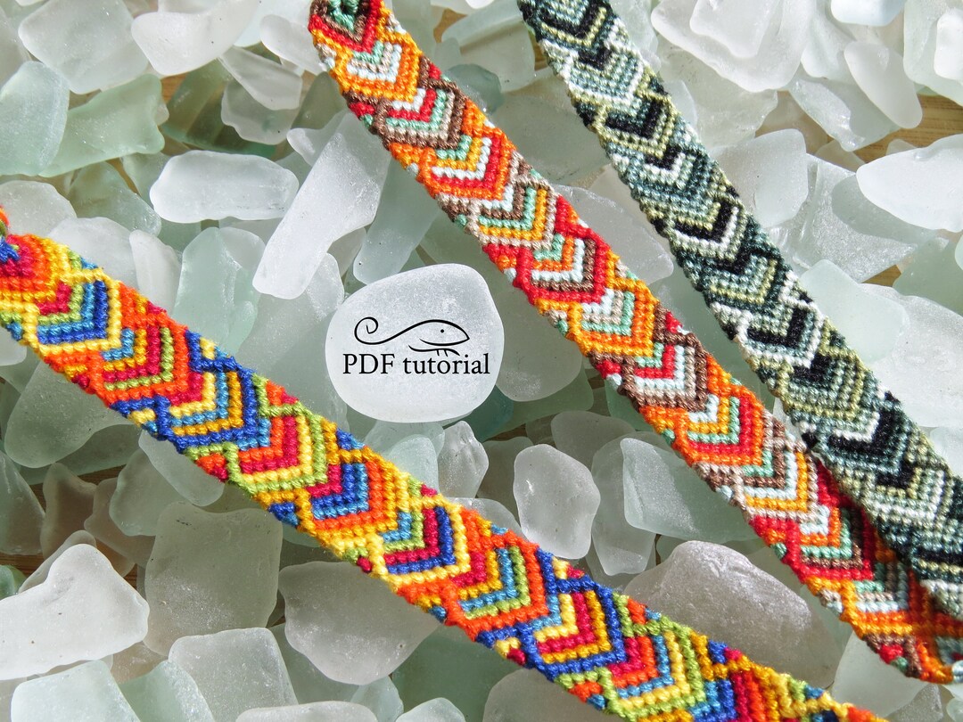 Friendship Bracelet Pattern, Bracelet Tutorial 'chill With Me ...