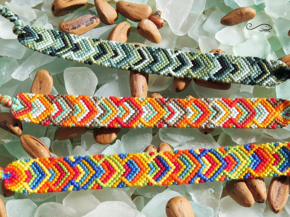 Friendship Bracelet Pattern Bracelet Tutorial 'chill With - Etsy