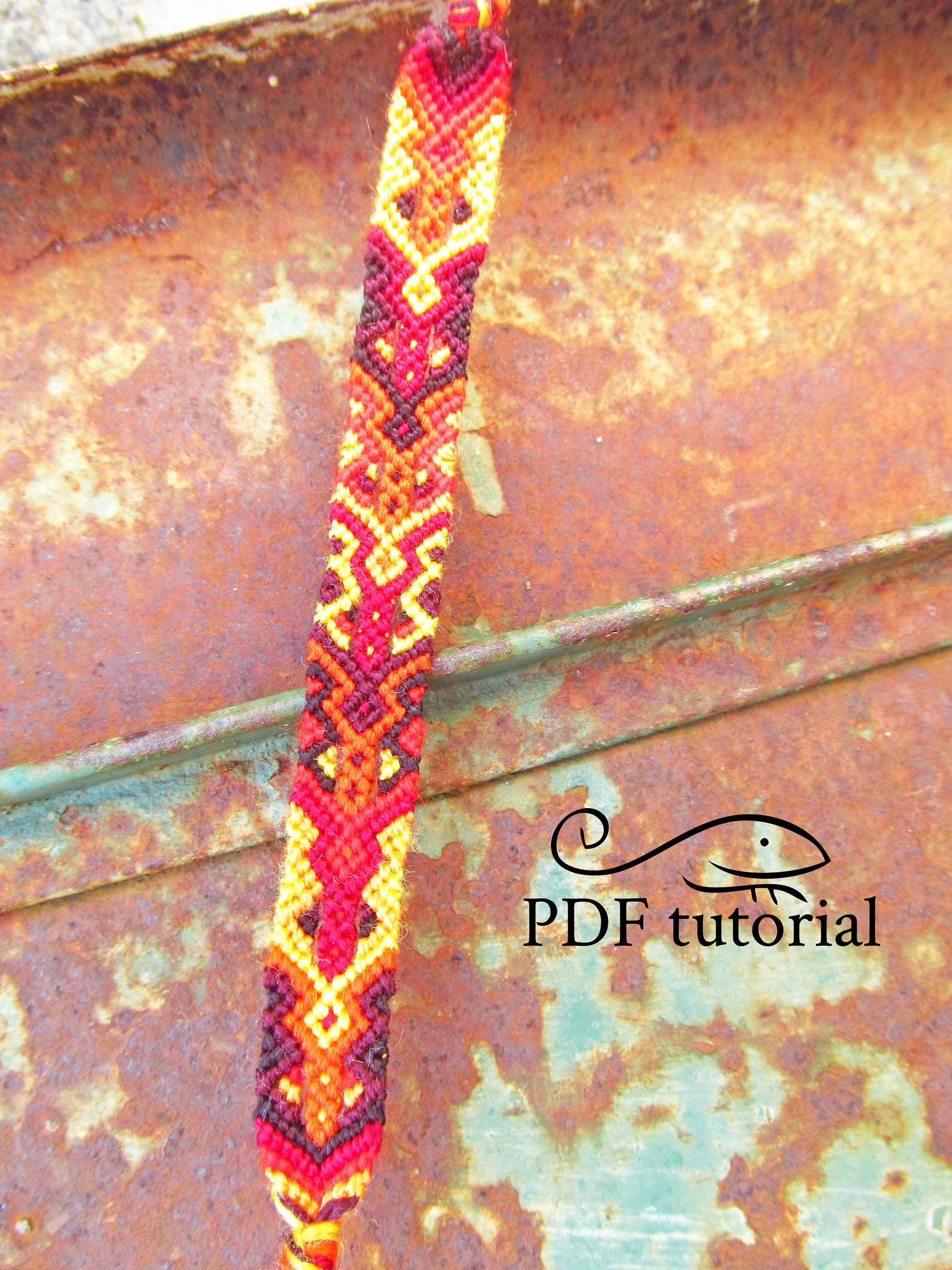 Towards the Sun Friendship Bracelet Pattern - PDF Tutorial - Beginner ...