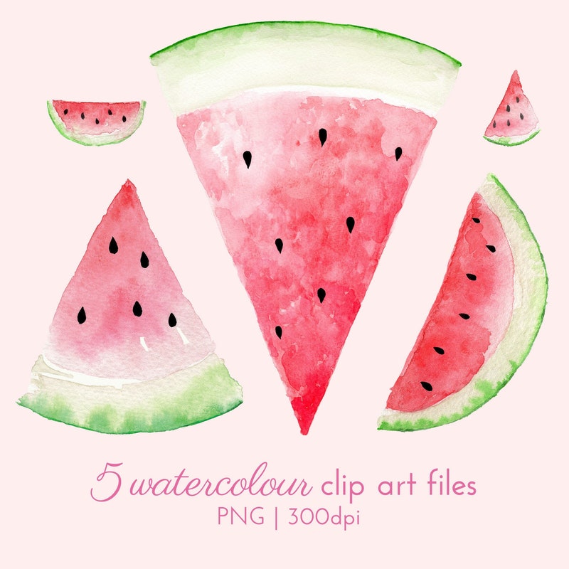 Watermelon Clip Art - Etsy