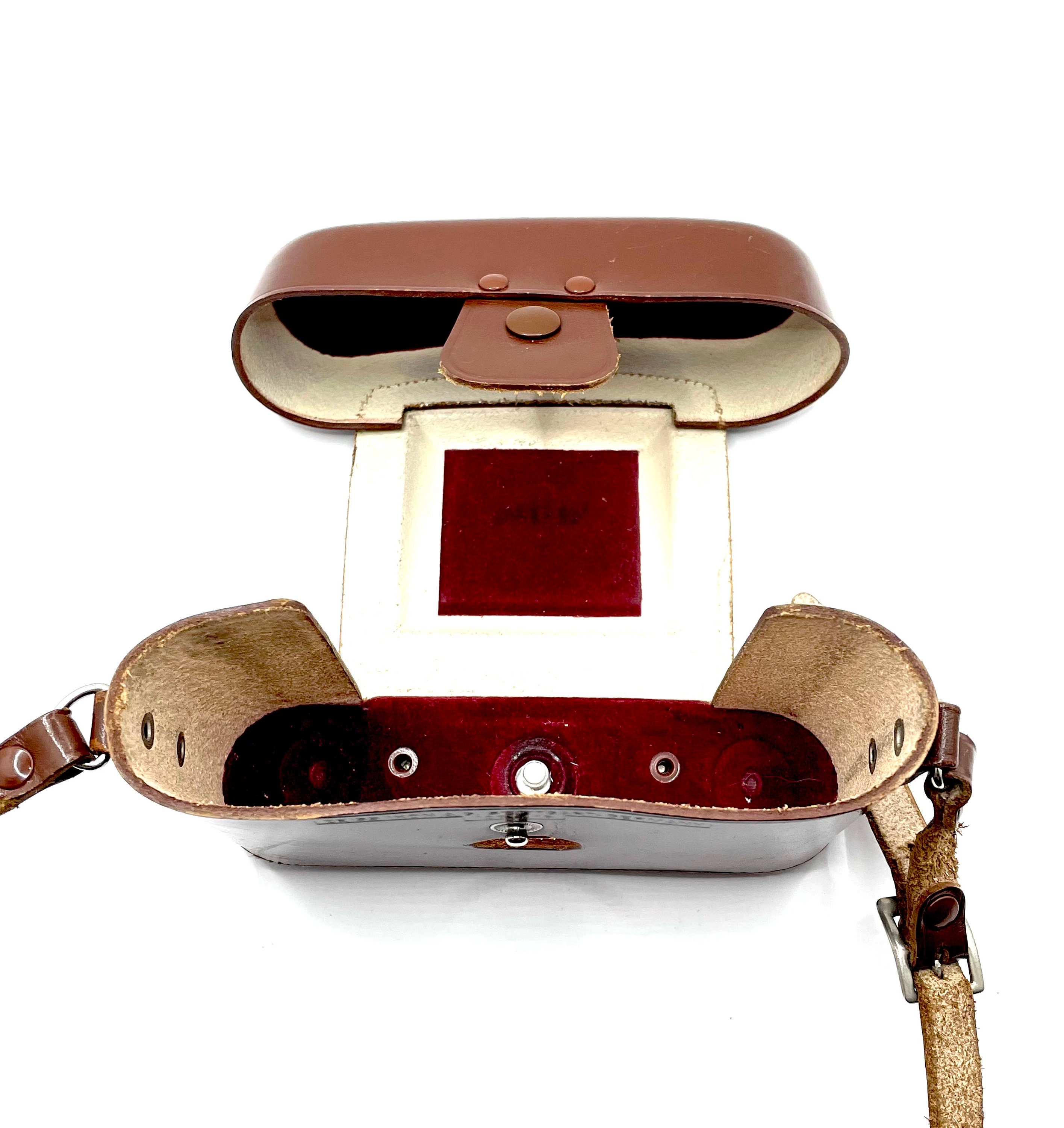 Zeiss Ikon Vintage Camera Case, 1960s Vintage Brown Leather Camera Case ...