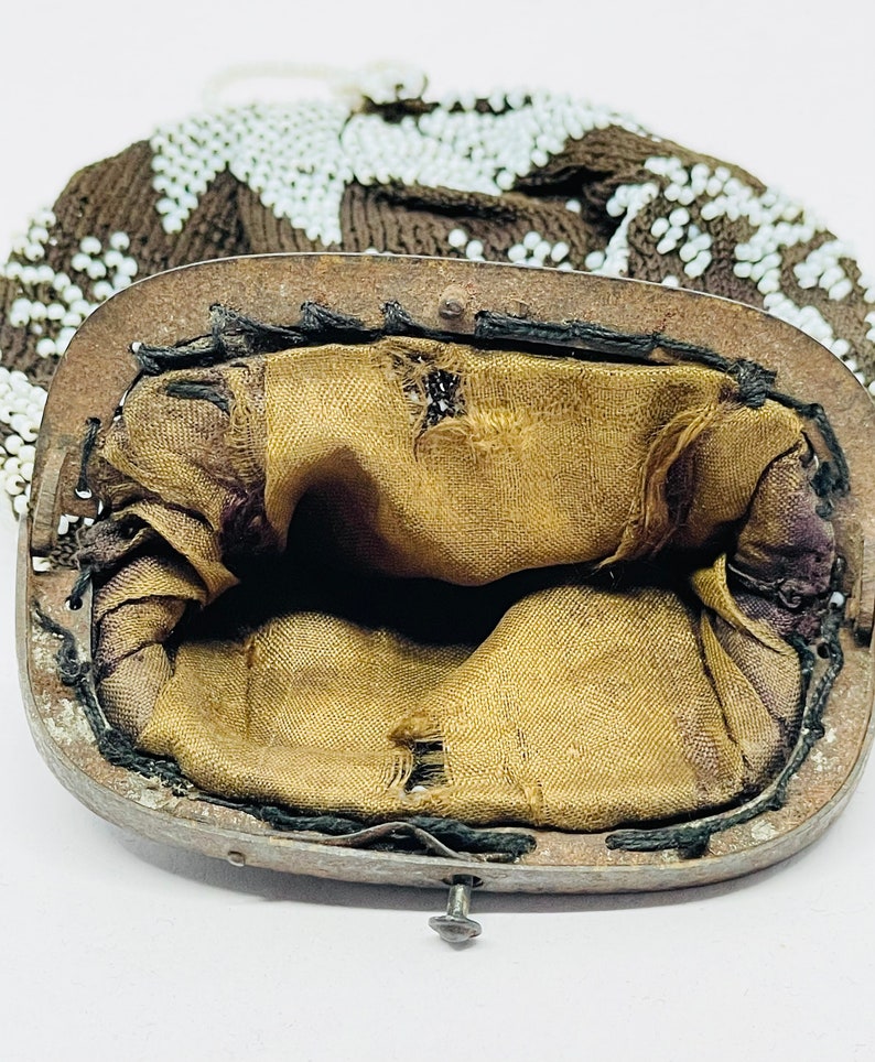 Antique Reticule Purse Victorian Coin Purse Beaded 19th - Etsy
