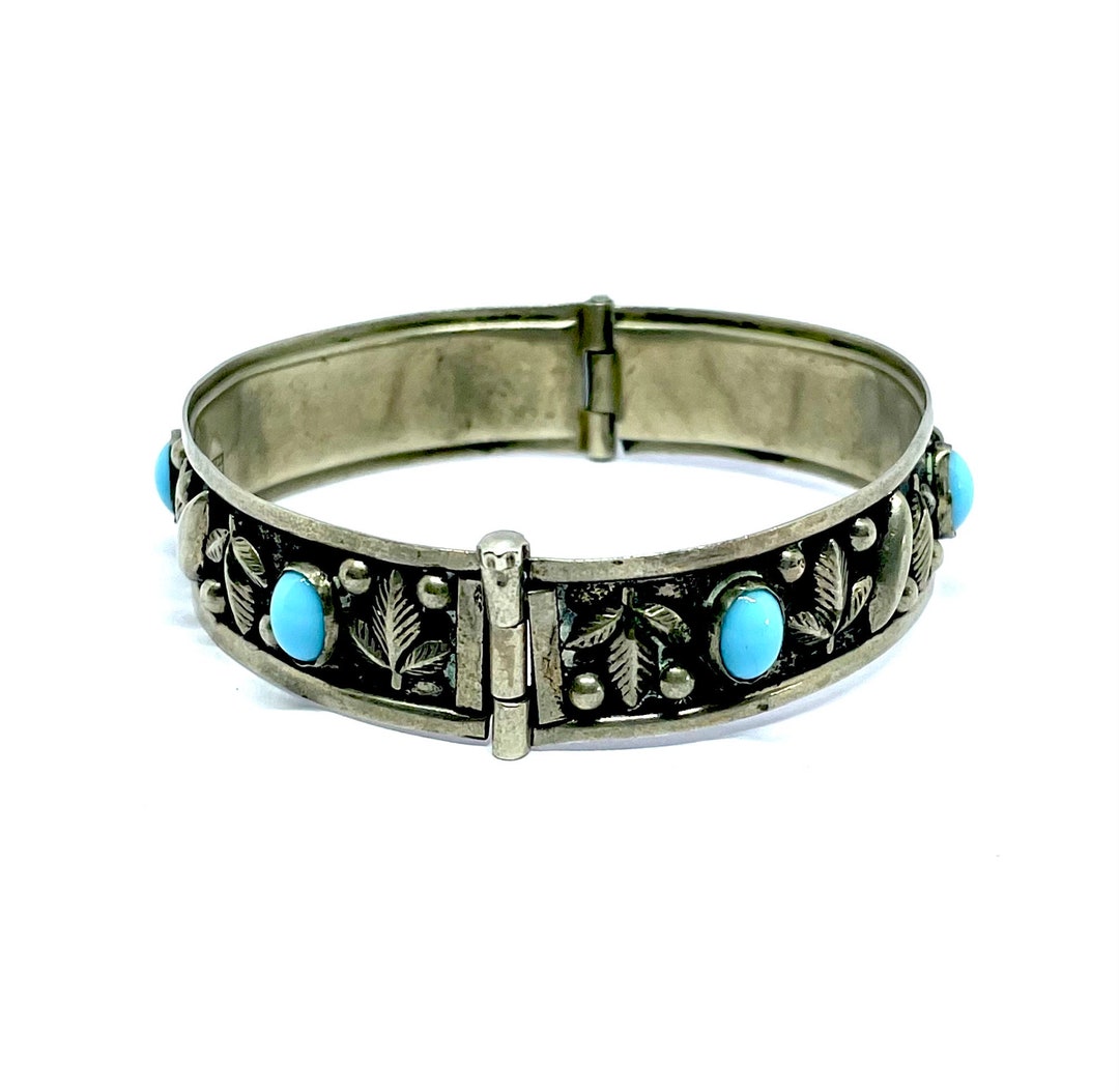 Alp Italy Vintage Bangle, 1970s Vintage Bracelet, Silver Plated ...