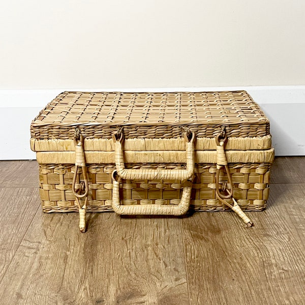 Wicker Suitcase - Etsy