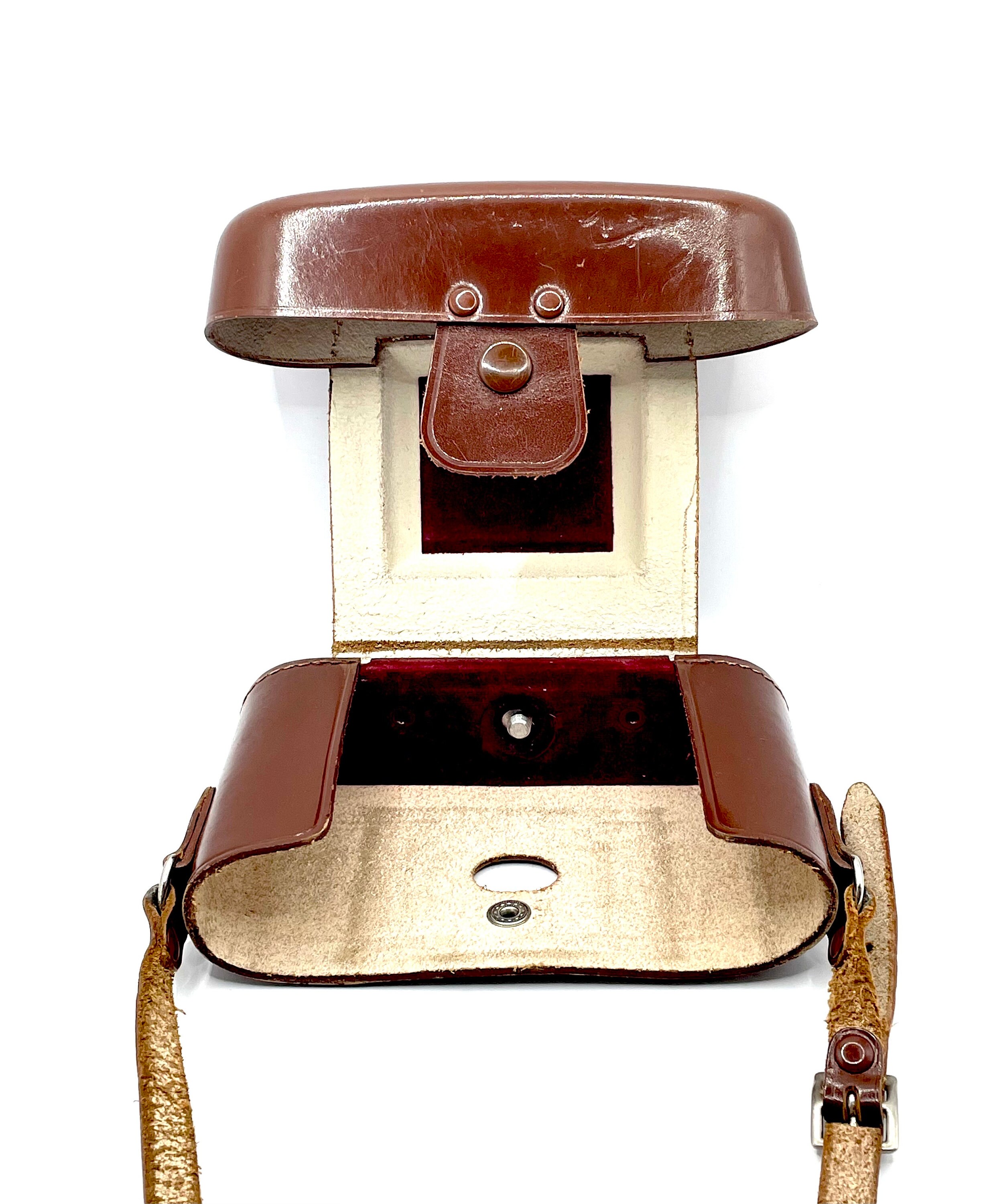 Zeiss Ikon Vintage Camera Case, 1960s Vintage Brown Leather Camera Case ...