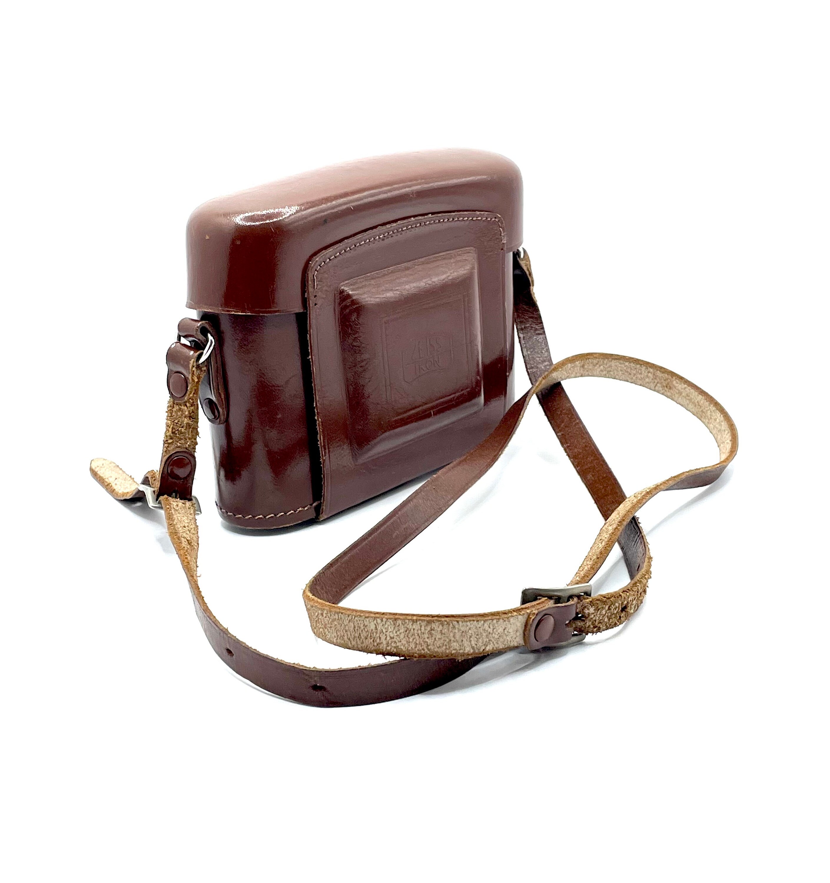 Zeiss Ikon Vintage Camera Case, 1960s Vintage Brown Leather Camera Case ...