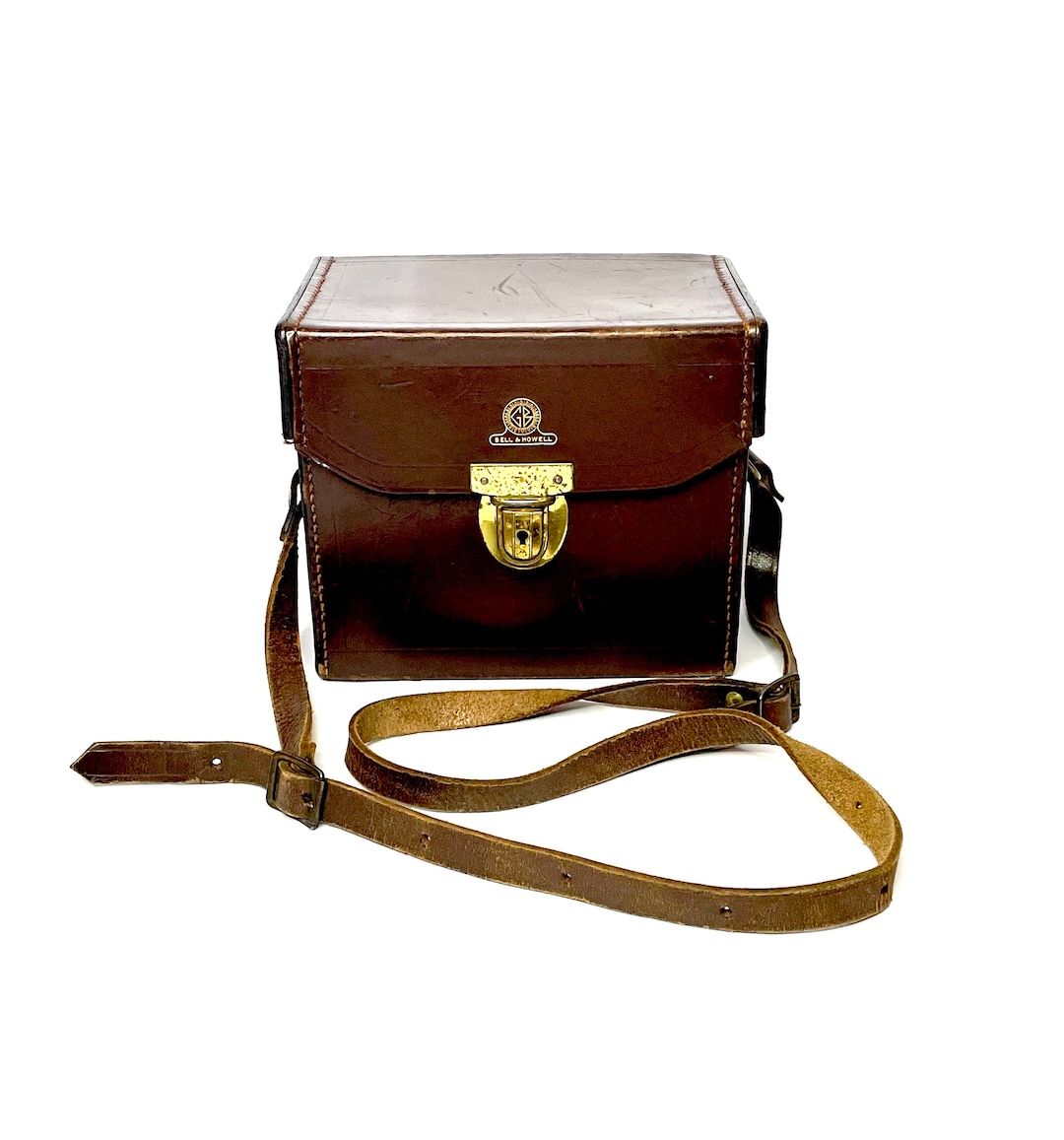 Bell & Howell Vintage Leather Camera Case/box, C.1950s Vintage Brown ...