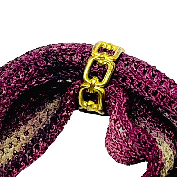 Antique Victorian miser purse, 19th century purple be… - Gem