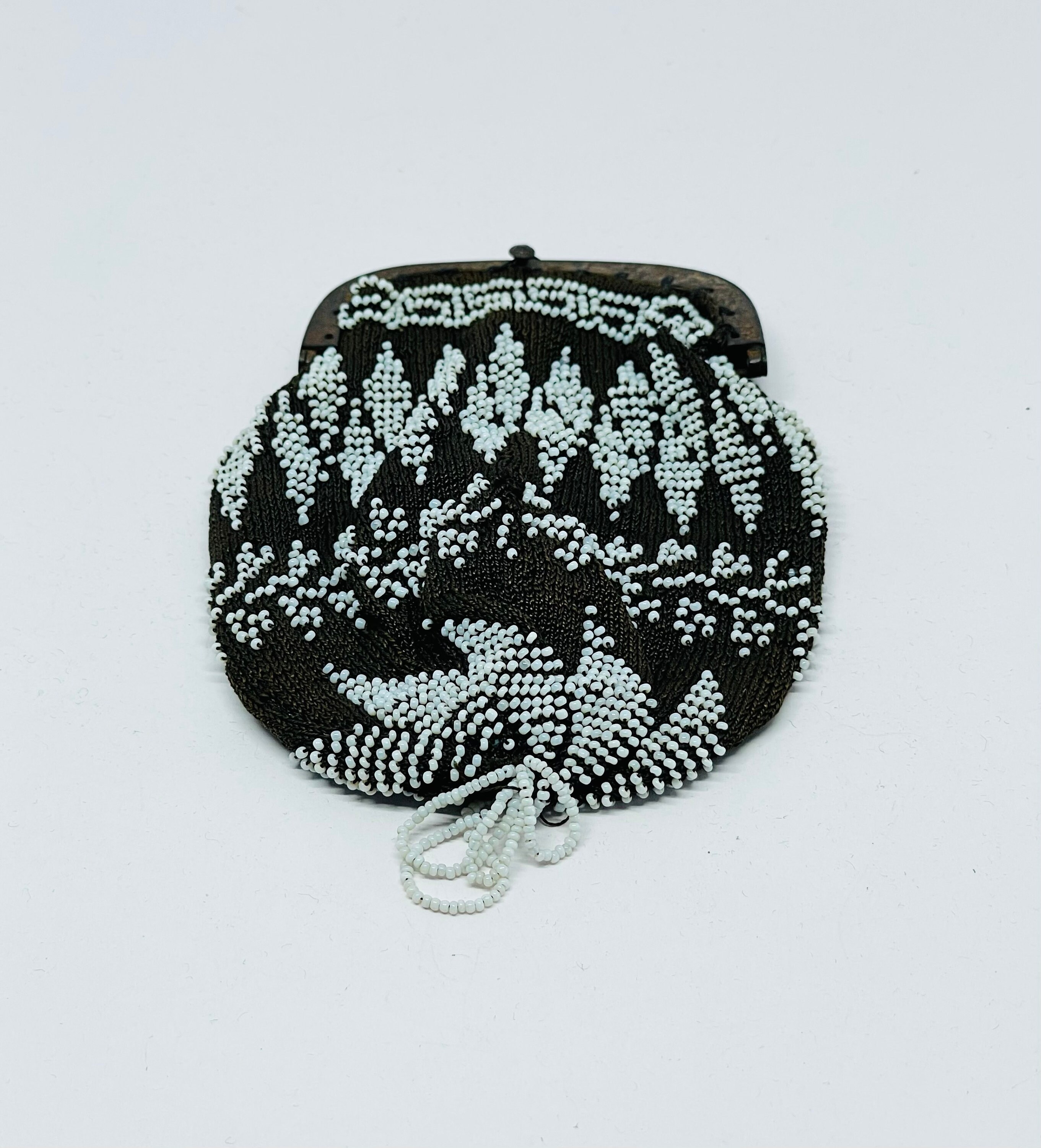 Antique Reticule Purse Victorian Coin Purse Beaded 19th - Etsy