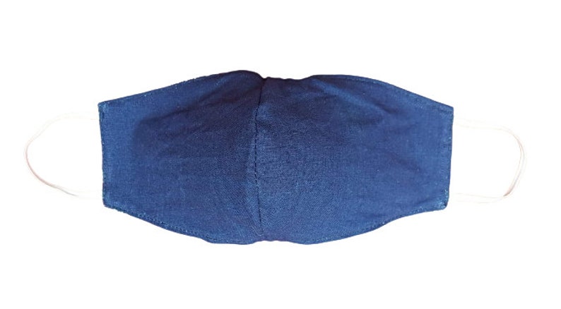 Indigo Face Mask Double Layers FREE SHIPPING Natural - Etsy