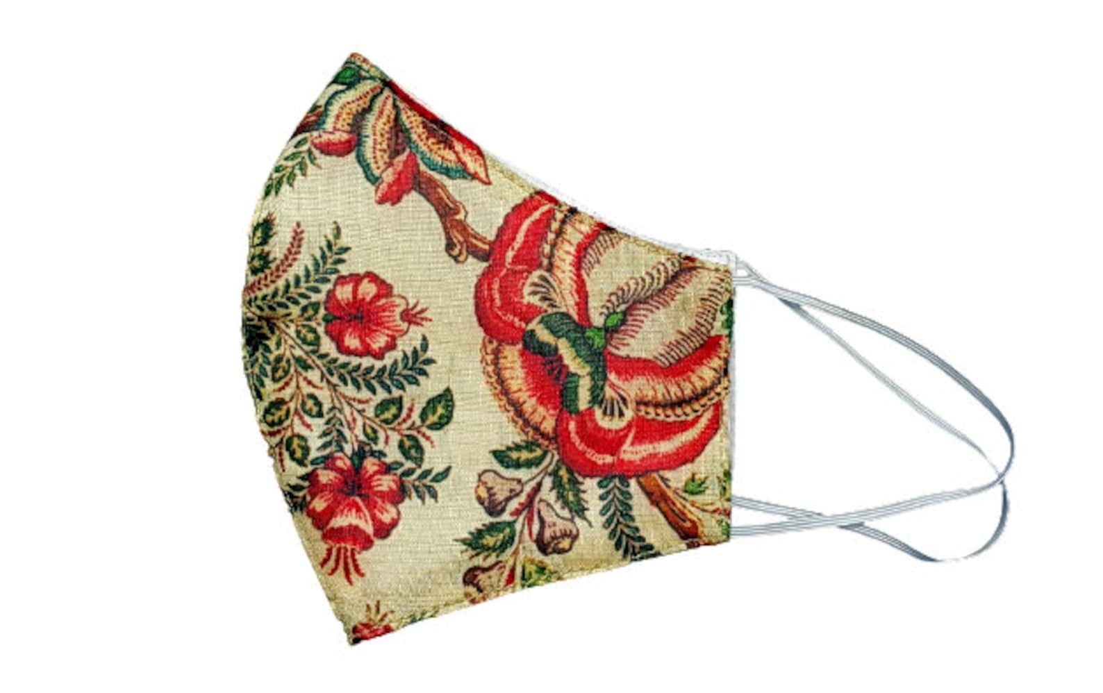 Silk Face Mask Filter Pocket Triple Layers FREE SHIPPING & - Etsy UK