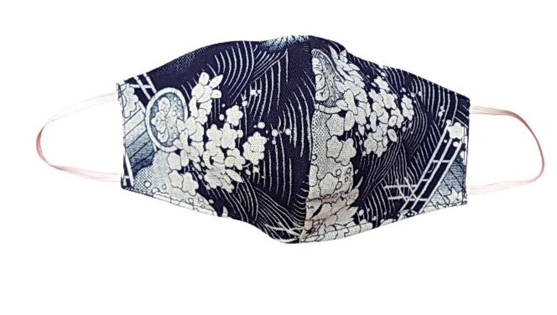 Indigo Face Mask Double Layers FREE SHIPPING Natural - Etsy