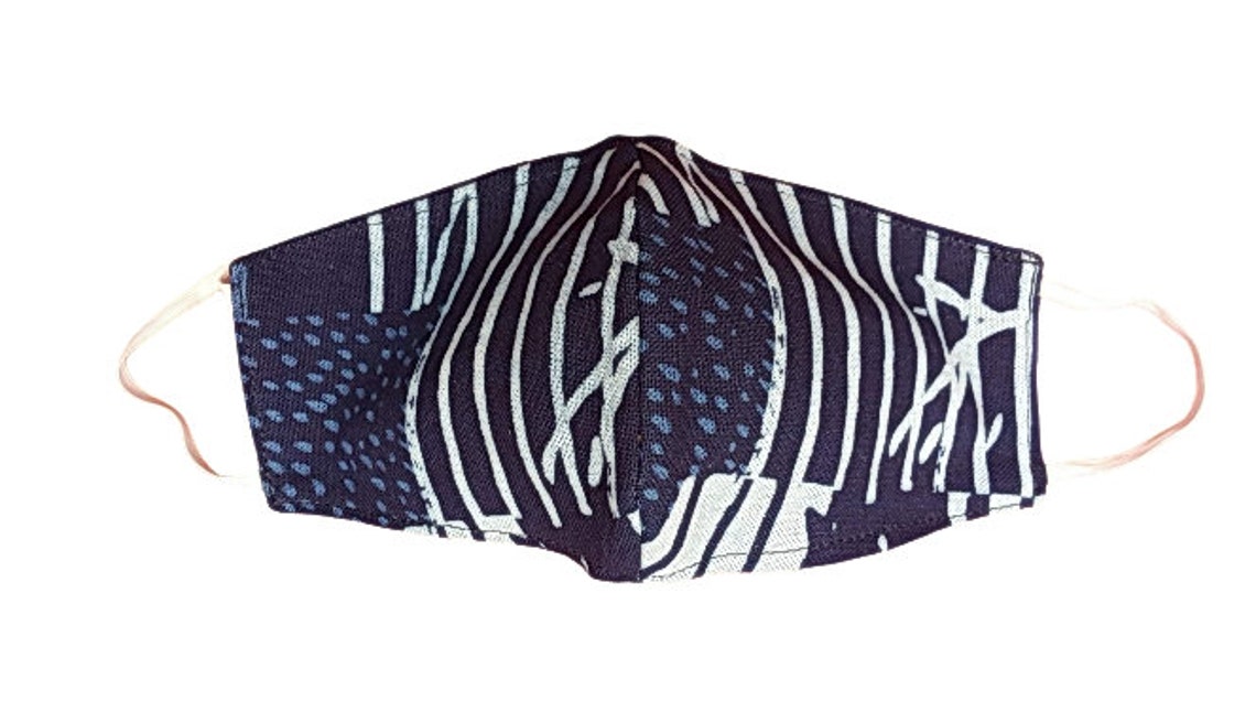 Indigo Face Mask, Double Layers, FREE SHIPPING Natural, Handmade ...