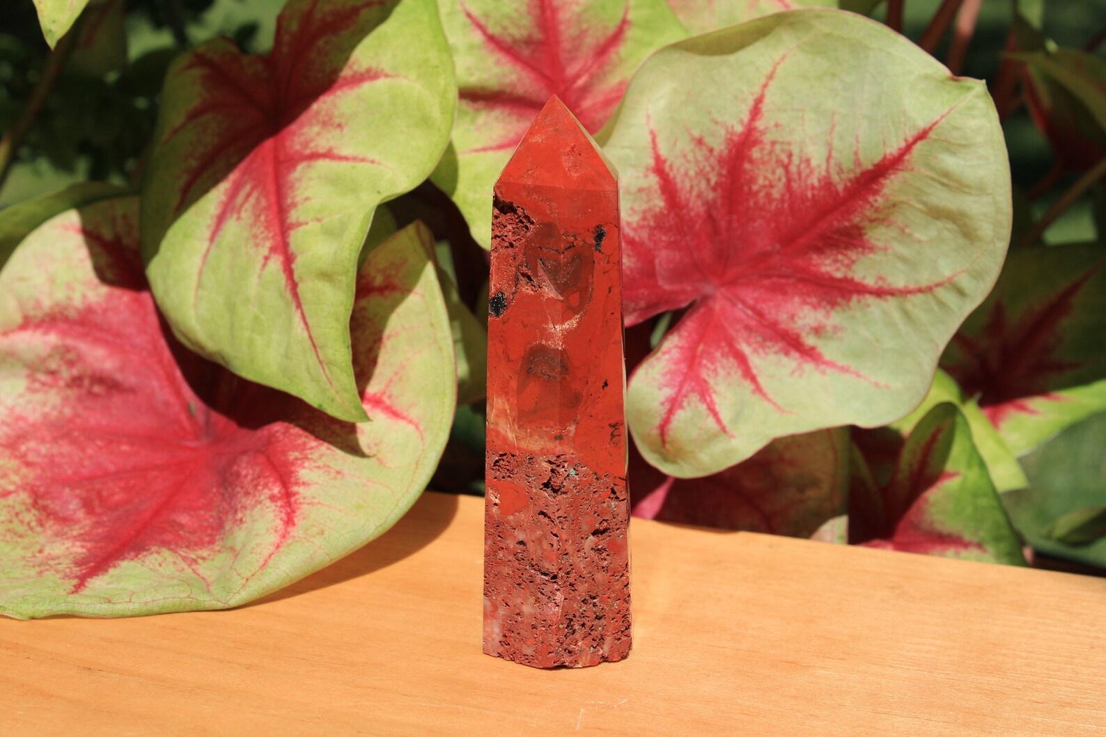 Red Brecciated Jasper Point , Red Jasper Crystal Tower , Grounding ...