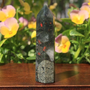 Balance and Renewal Seftonite African Bloodstone Polished Point ...
