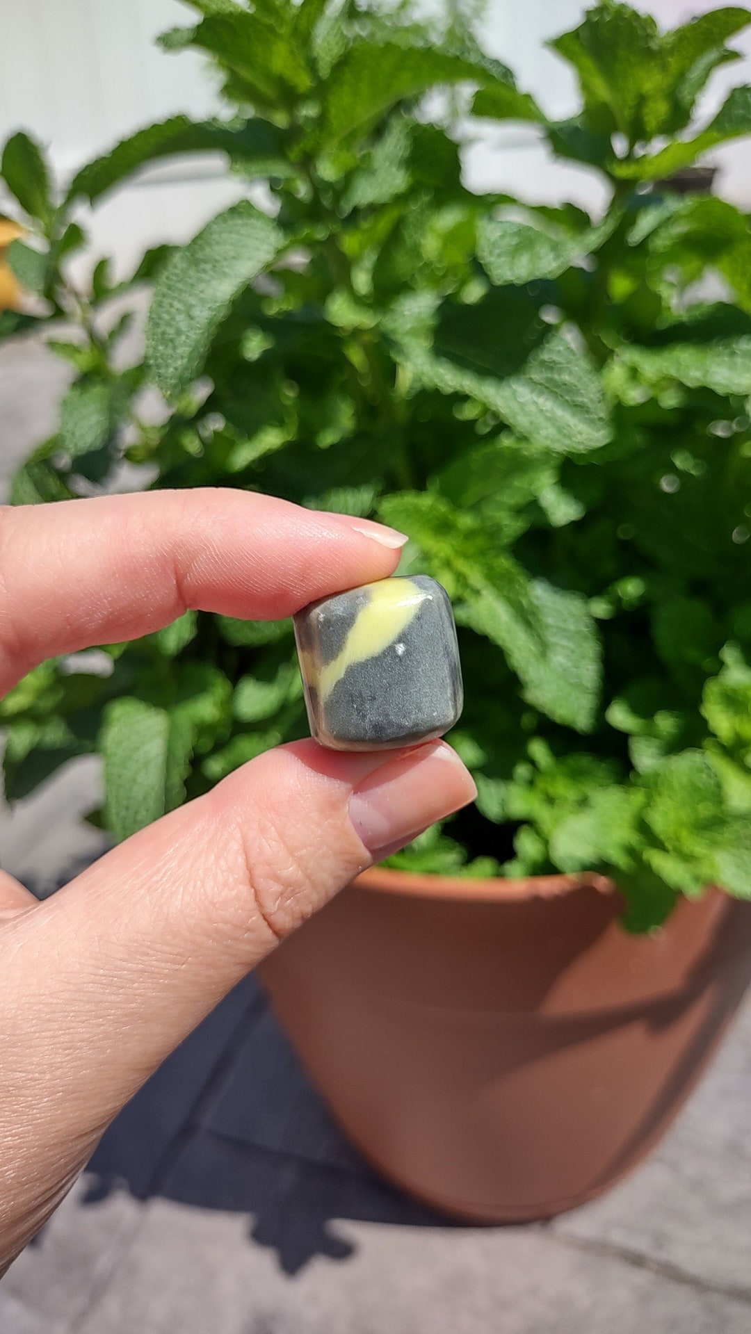 Serpentine Infinite Tumbled Stone Pebble Charm Stone Small Stone ...