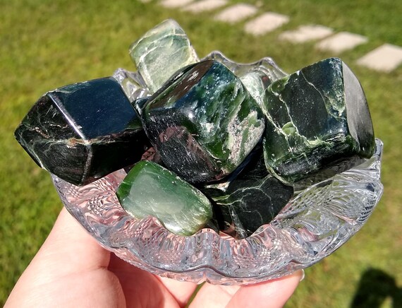 Jade Nephrite Crystal Polished Tumble Stone Gemstone | Etsy
