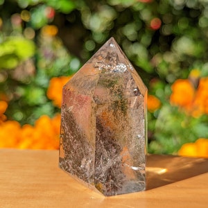 Wisdom Stone Quartz With Inclusions Point , Lodolite Garden Quartz ...
