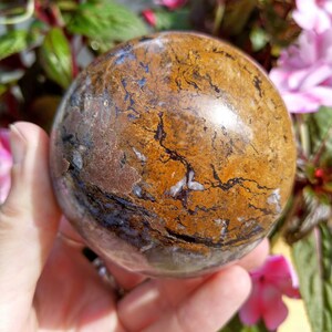 The Tempest Stone Pietersite Sphere Crystal Orb Meditation - Etsy