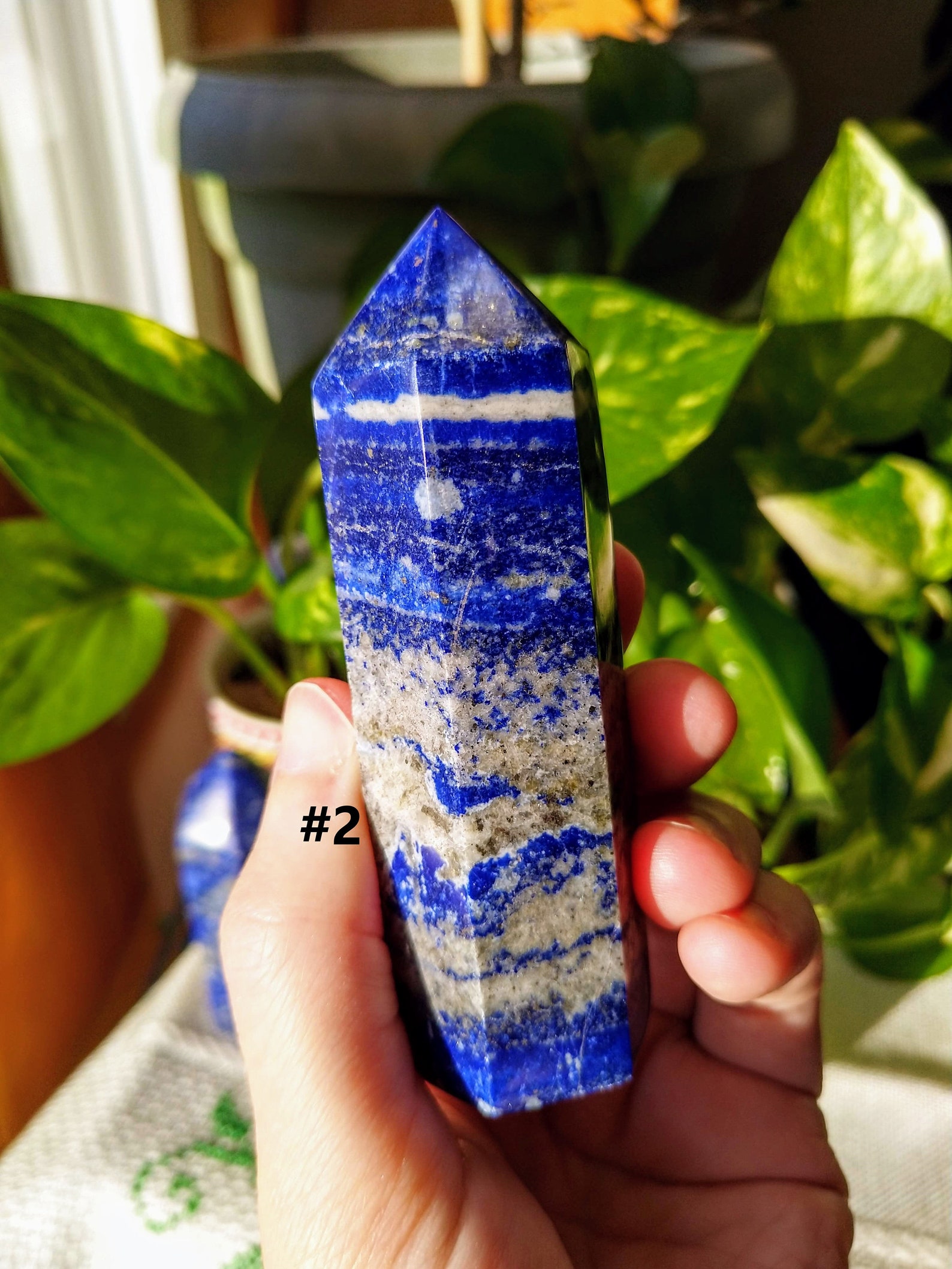 Lapis Lazuli With Pyrite Specks Polished Point Lapis Lazuli | Etsy