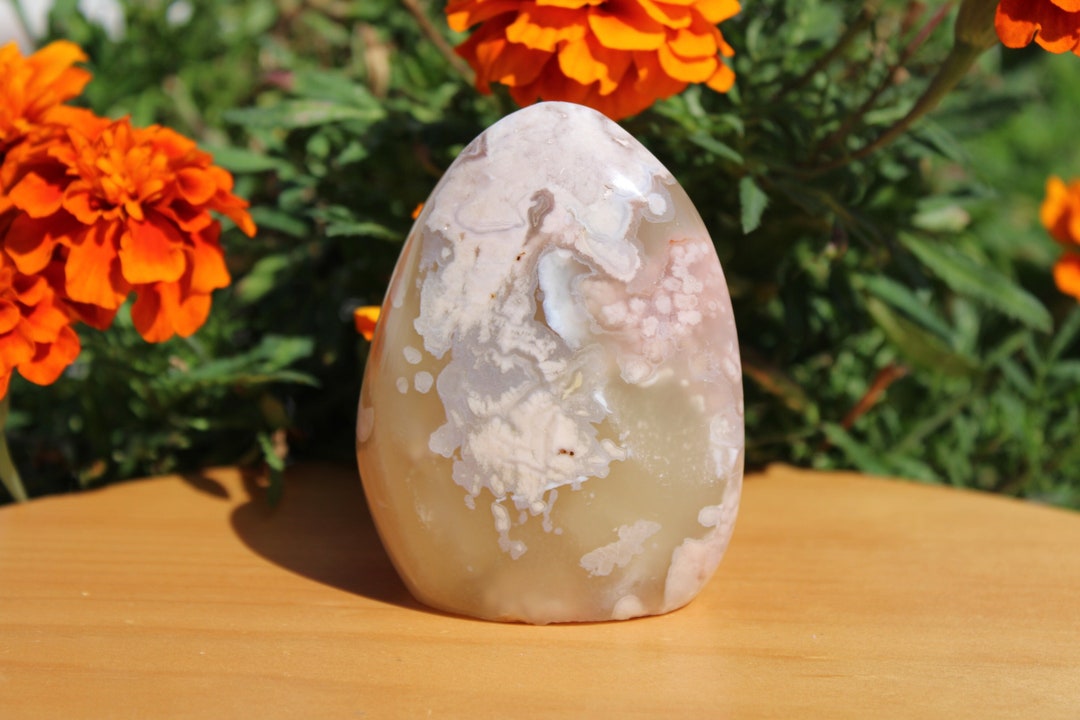 Flower Agate Free Form, Free Shape Polished Flower Agate Crystal Stone ...