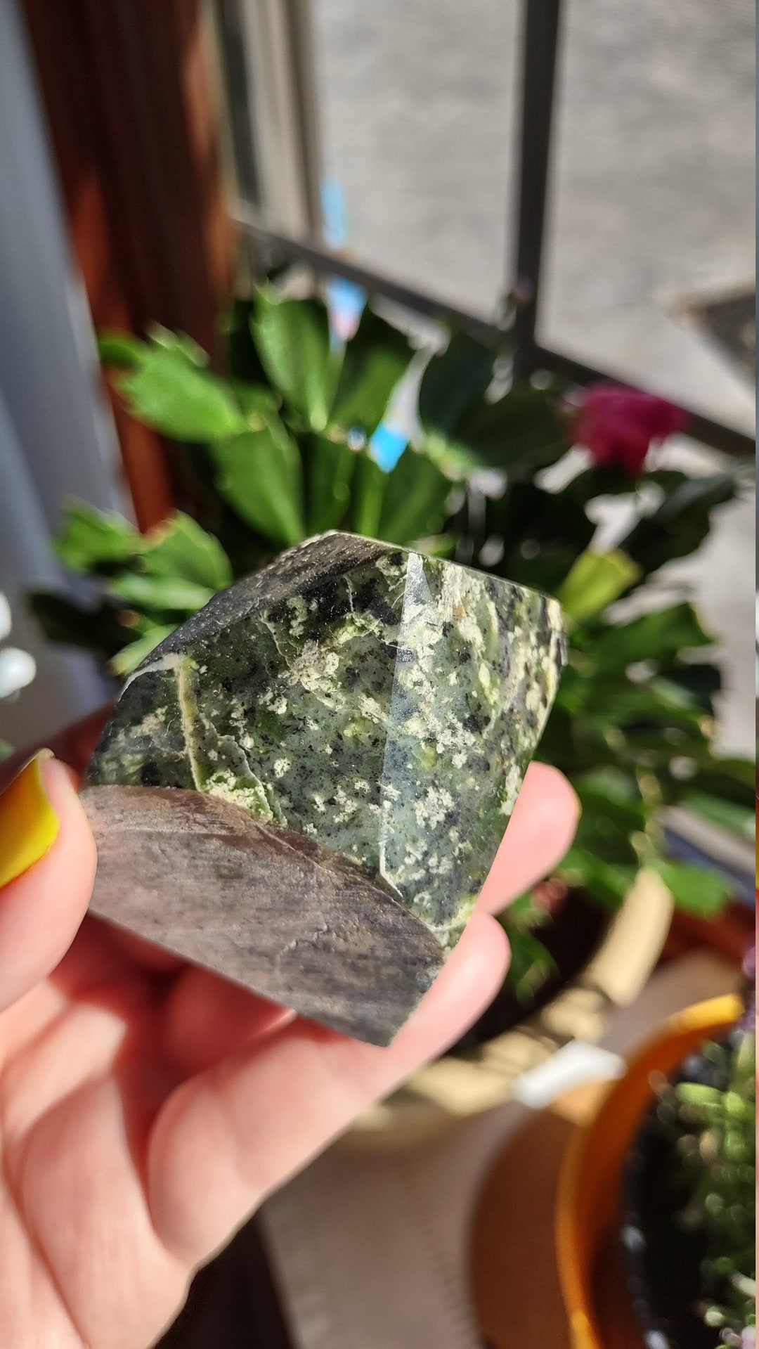 The Longevity Stone Nephrite Crystal Point Gemstone Point - Etsy