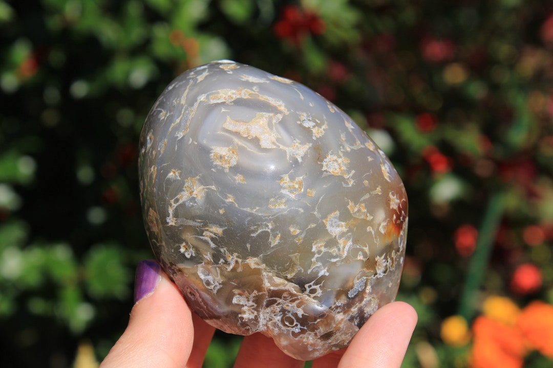 Enhydro Polished Agate Free Shape Water Crystal Emotional Healing Water ...