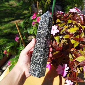 The Calming Crystal Diorite Granite Polished Point Generator - Etsy