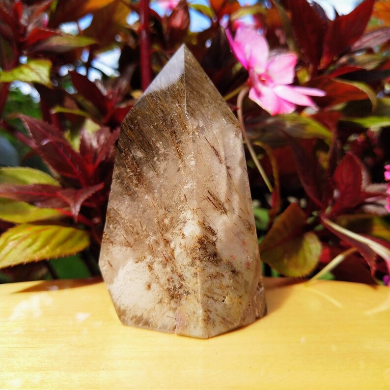 Large Copper Rutilated Quartz Manifestation Crystal Quartz W/ Golden ...