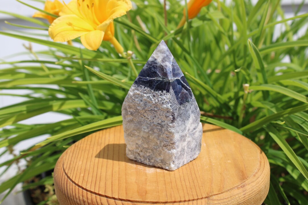 The Stone of Pure Thoughts Iolite Self Standing Point, Water Sapphire ...