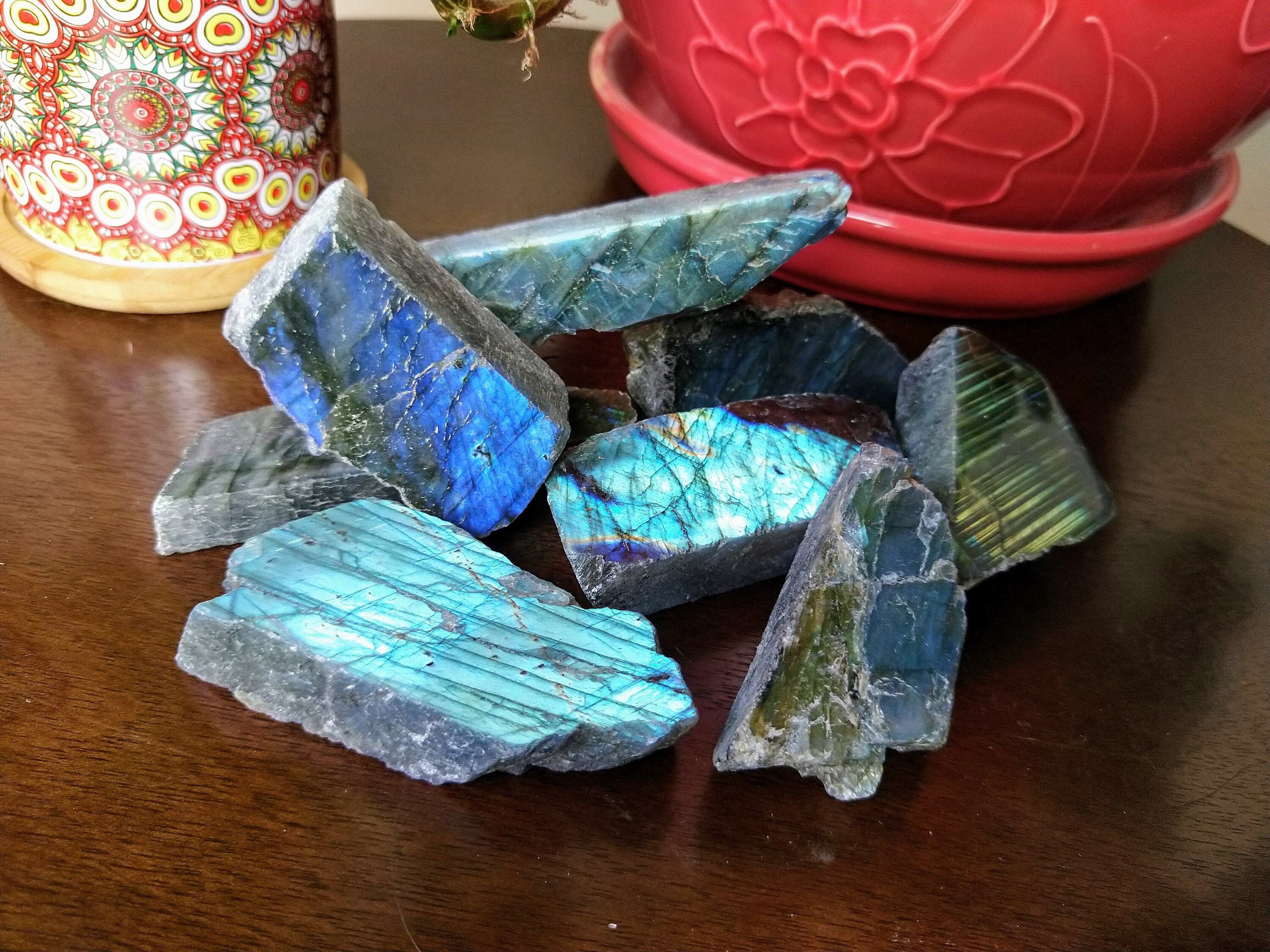High Energy Powerful Protector Labradorite Free Form Chunk Crystal Free ...