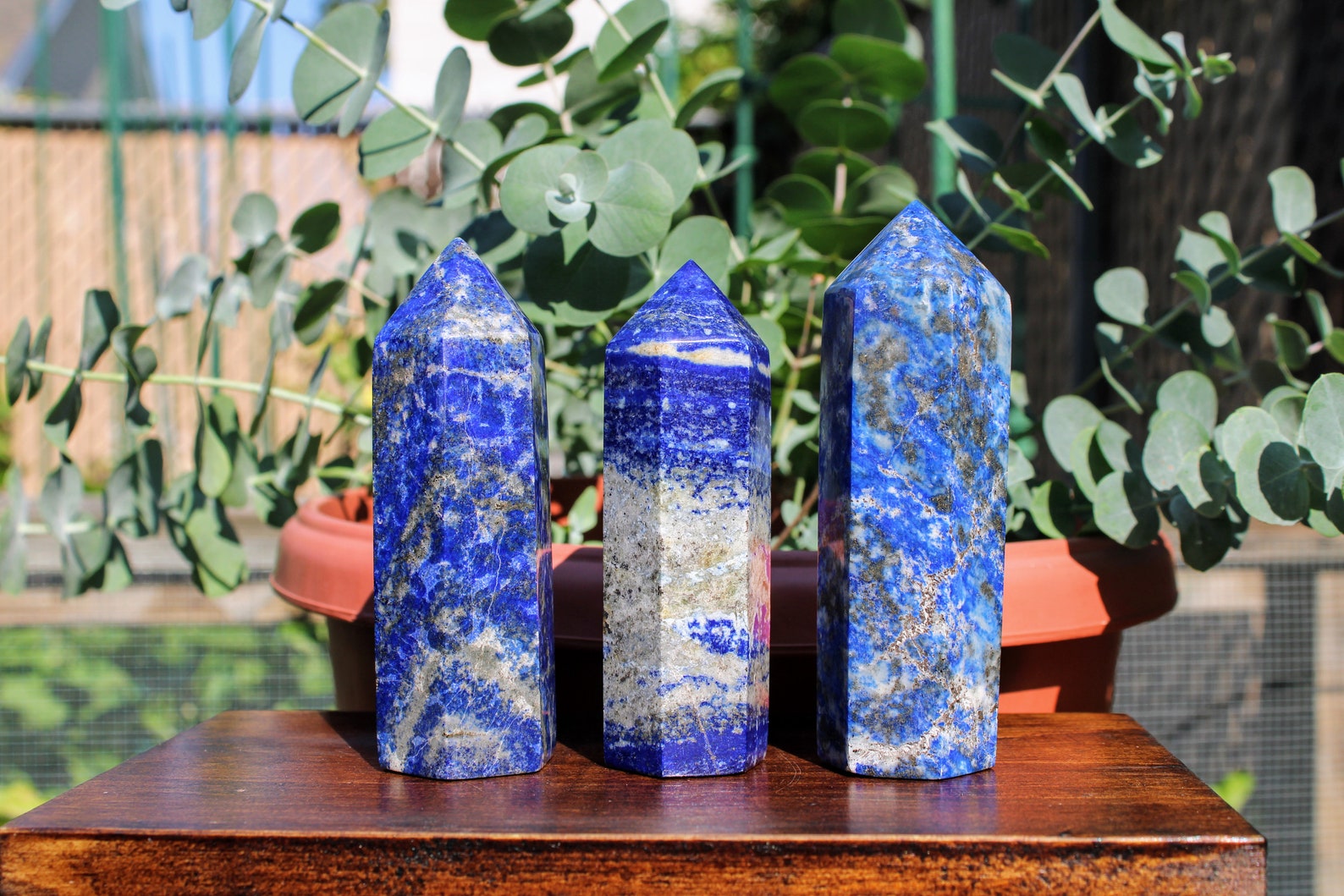 Lapis Lazuli With Pyrite Specks Polished Point Lapis Lazuli | Etsy