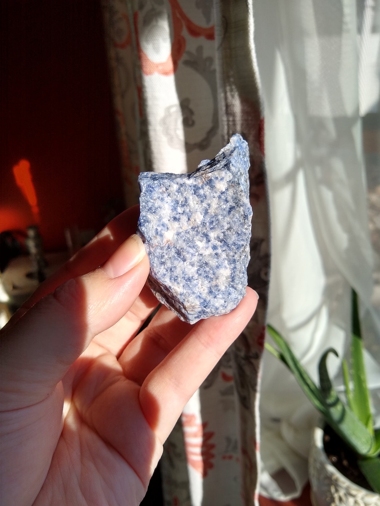 Rough raw Sodalite Gemstone Blue Crystal | Etsy