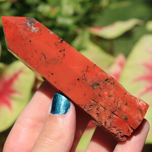 Red Brecciated Jasper Point , Red Jasper Crystal Tower , Grounding ...