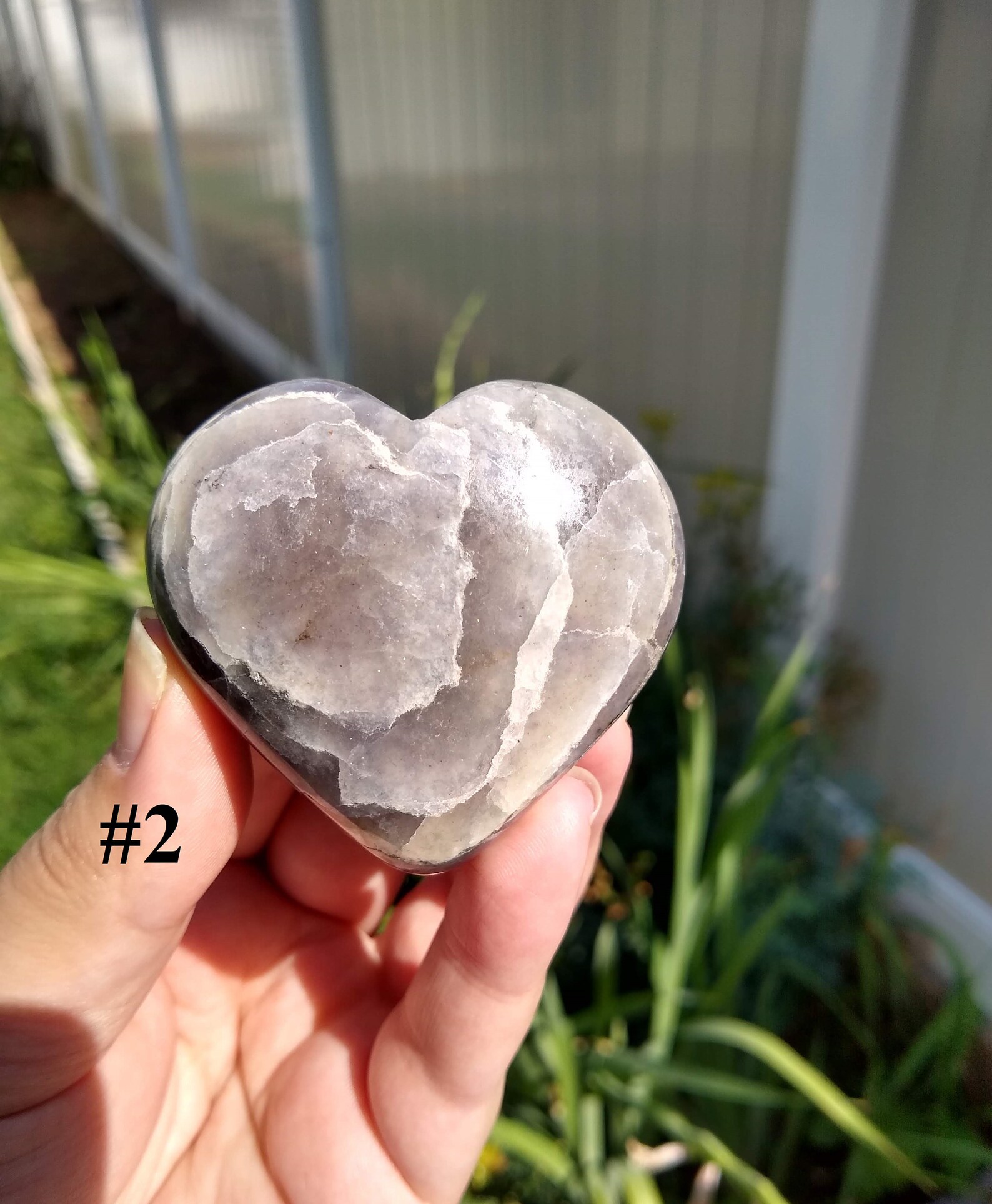 Iolite Heart, the Stone of Pure Thoughts, Water Sapphire Polished Heart ...