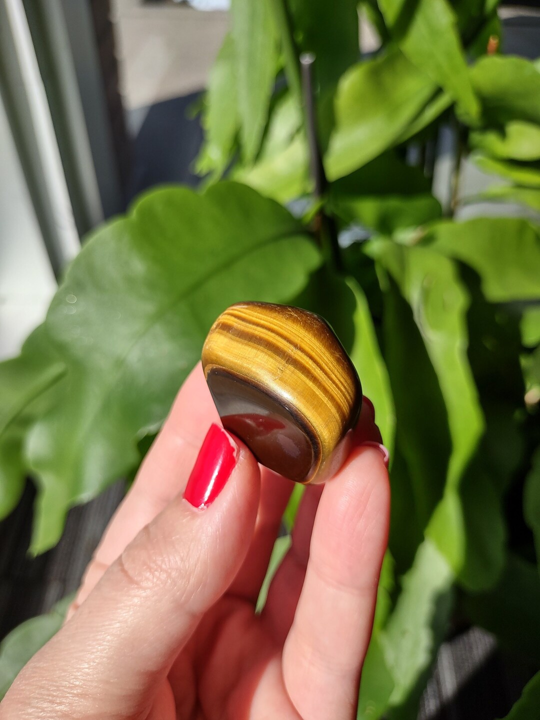 The Self Confidence and Courage Stone Polished Tiger's Eye Pebble Stone ...