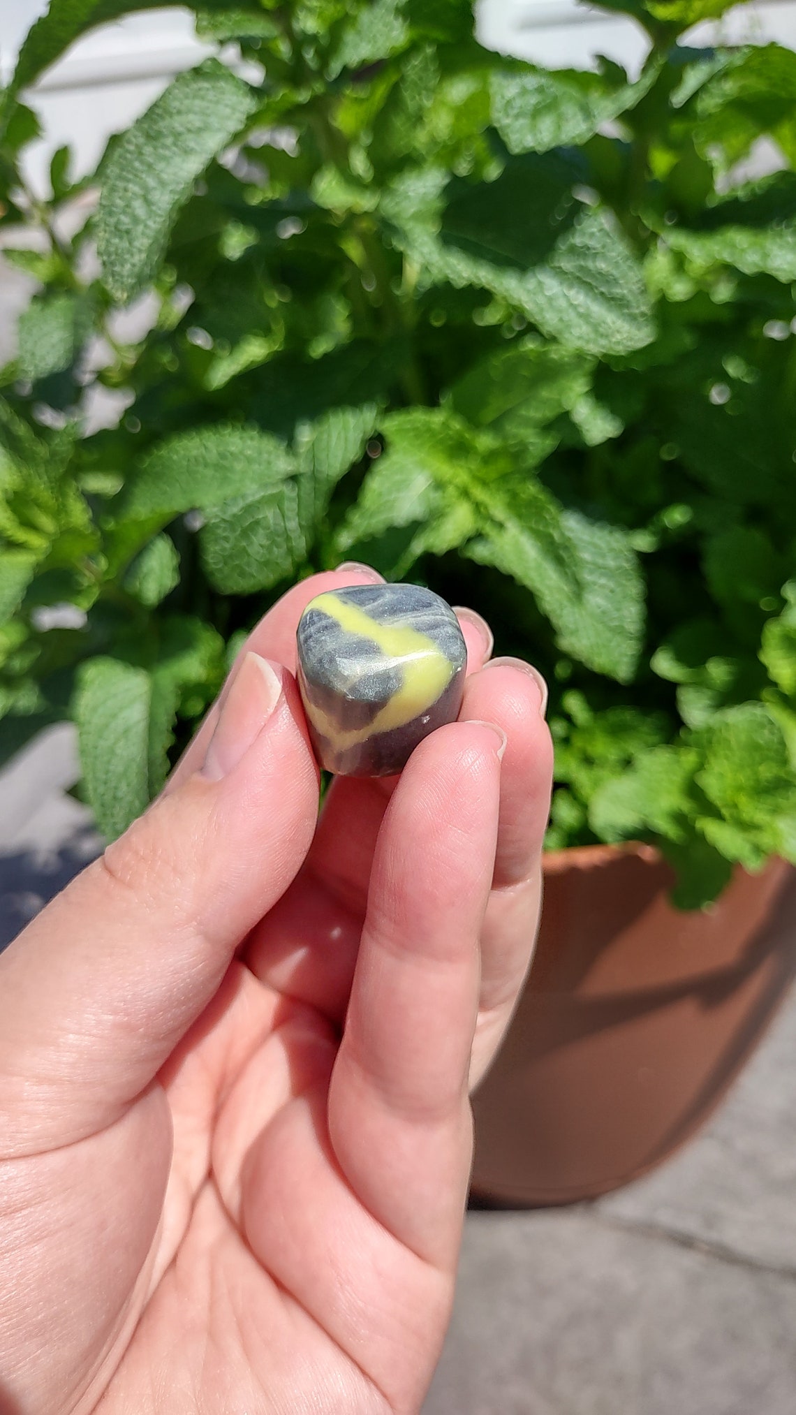 Serpentine Infinite Tumbled Stone Pebble Charm Stone Small - Etsy