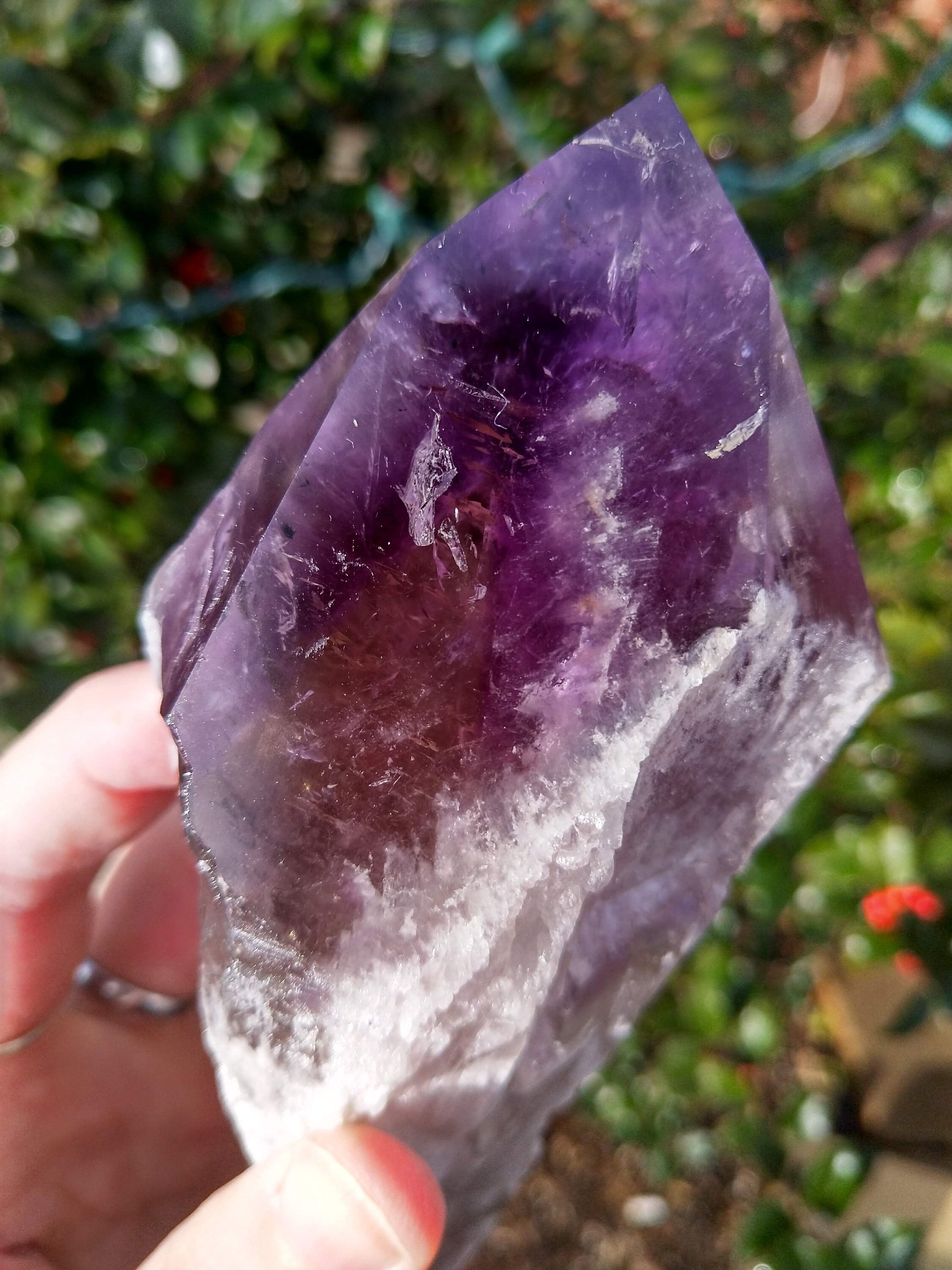 The Extrasensory Perception Crystal Amethyst Point Wand Natural ...
