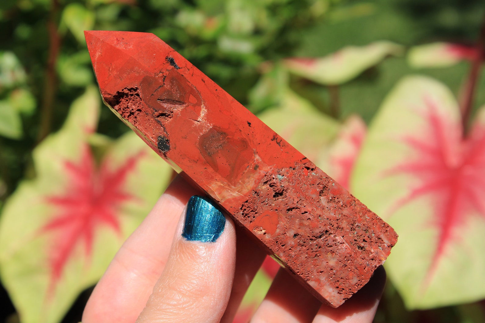 Red Brecciated Jasper Point , Red Jasper Crystal Tower , Grounding ...