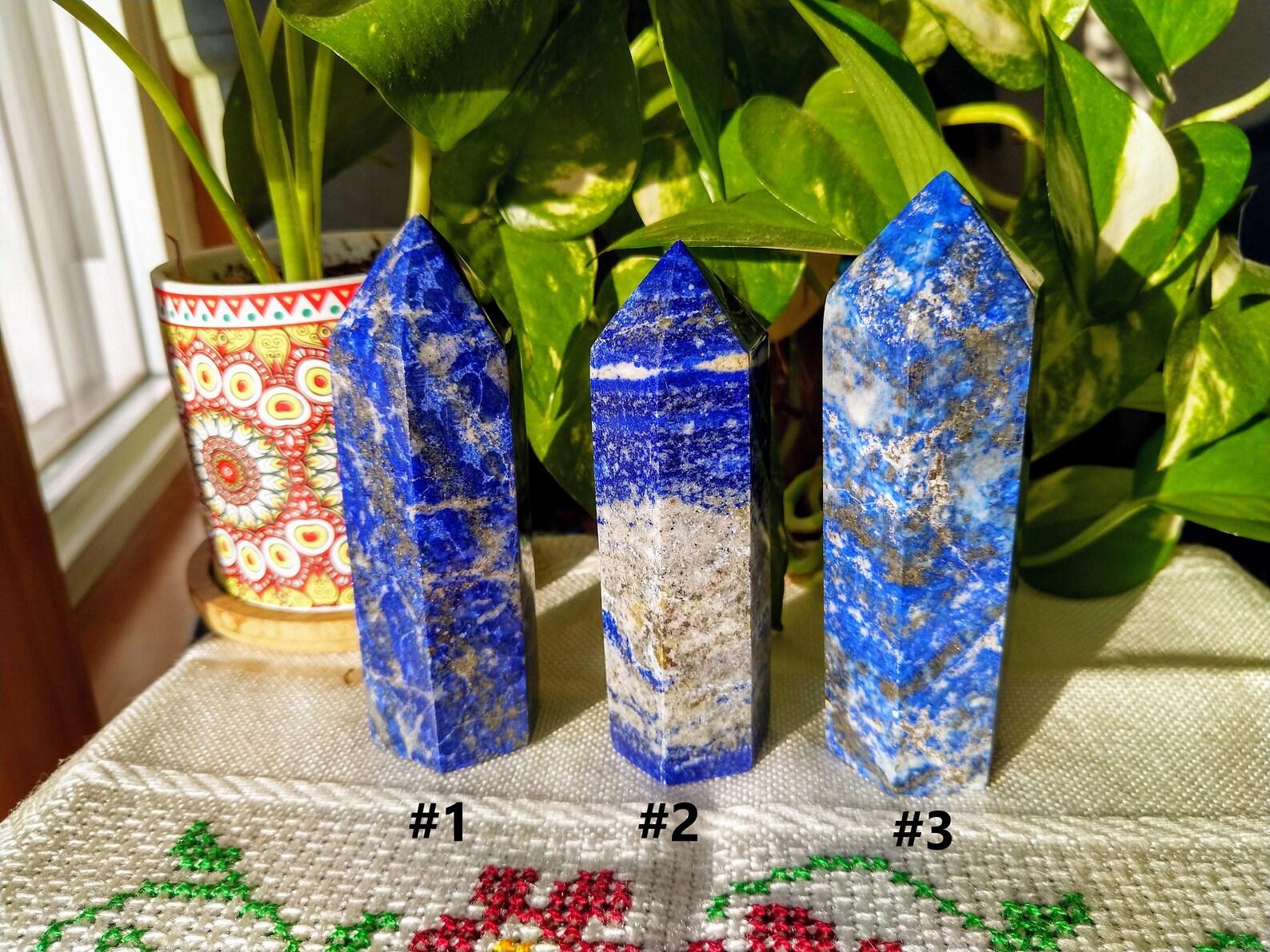 Lapis Lazuli With Pyrite Specks Polished Point Lapis Lazuli | Etsy