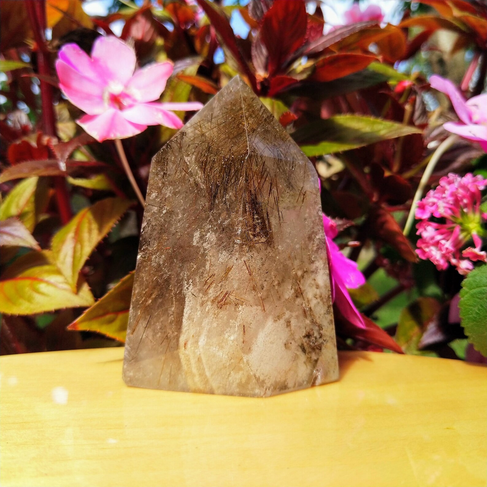 Large Copper Rutilated Quartz Manifestation Crystal Quartz W/ Golden ...