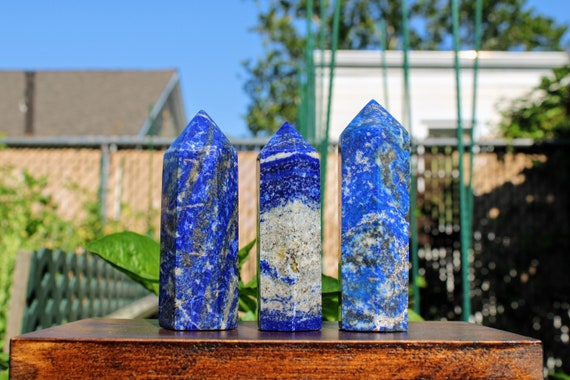 Lapis Lazuli With Pyrite Specks Polished Point Lapis Lazuli | Etsy