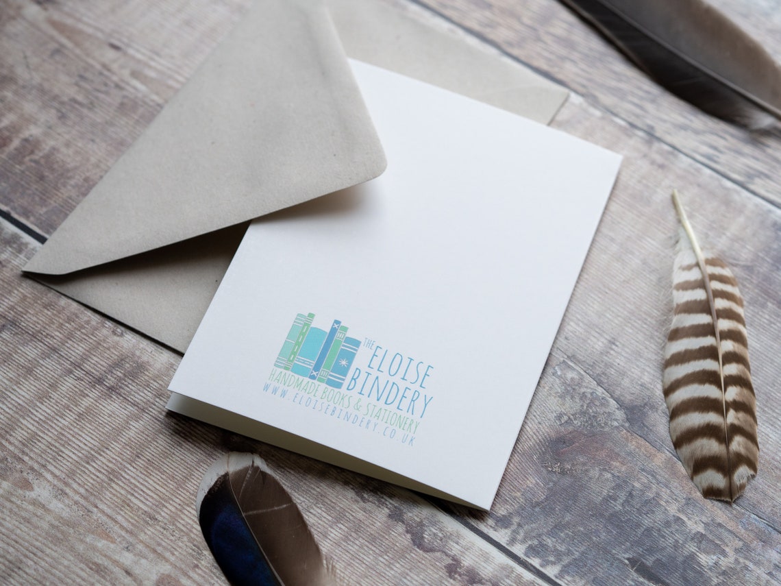 Feather Card Blank Greeting Card / Notecard With Recycled - Etsy