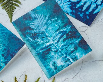Fern Cyanotype Card Blank Greeting Card / Notecard With | Etsy