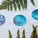 Blue Botanical Cyanotype Stickers Pack of 10 or 20 Round Glossy Labels ...