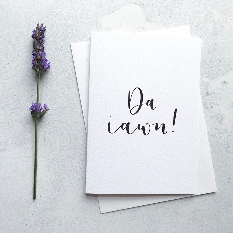 Da Iawn Welsh A6 Greeting Card Carden Cymraeg Welsh Well - Etsy