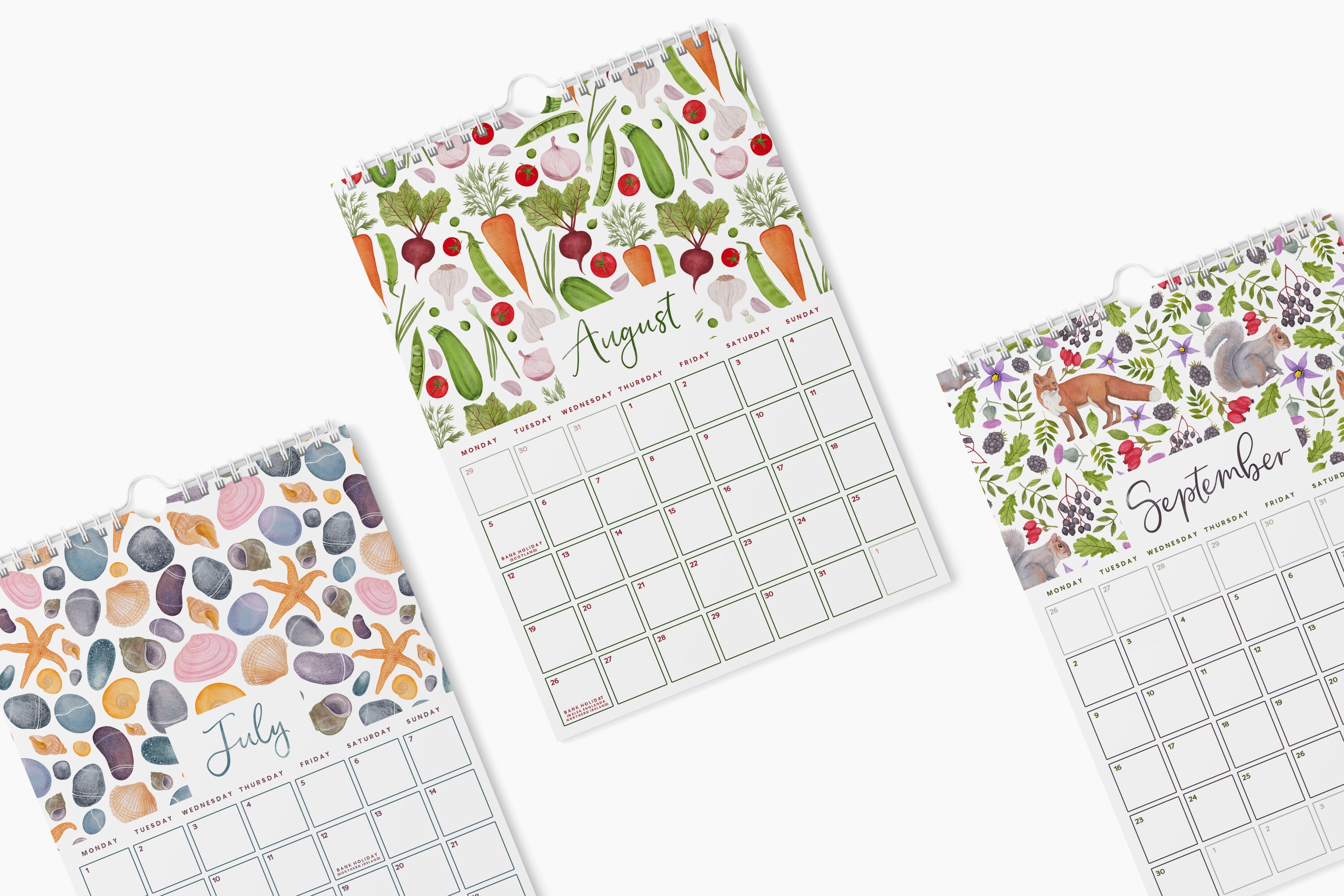 British Nature Calendario, Naturaleza, Animal, Fauna Salvaje Calendario ...